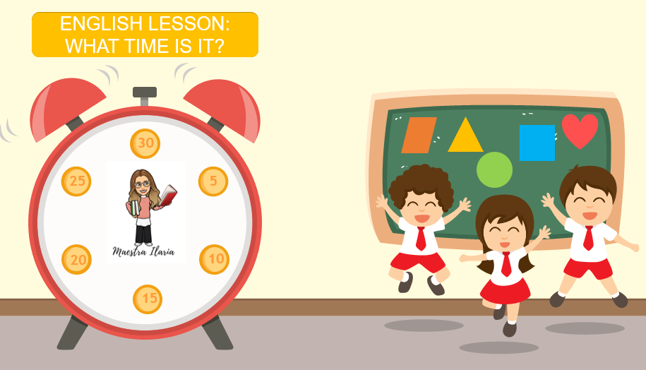 TIME: L'ORARIO IN INGLESE -Maestra Ilaria- INGLESE